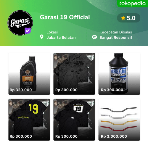 Garasi 19 Official Produk Resmi And Terlengkap Gopaylater Cicil 0