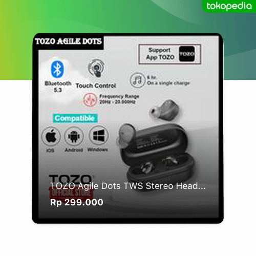 Tozo Official Store Produk Resmi And Terlengkap Tokopedia