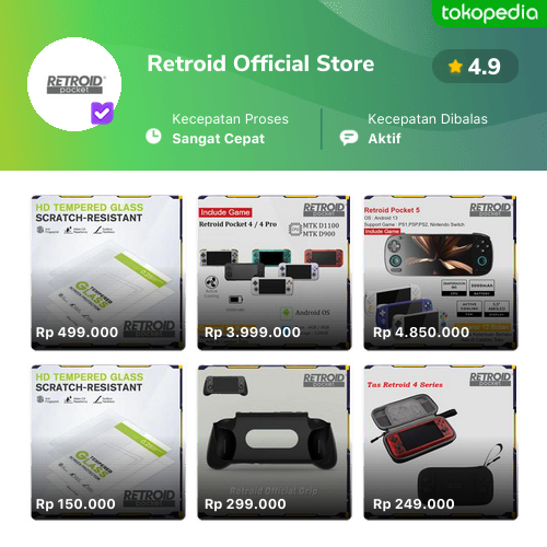 Retroid Official Store Produk Resmi And Terlengkap Gopaylater Cicil 0
