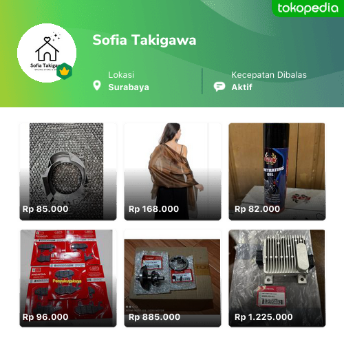 Toko Sofia Takigawa Online Produk Lengkap And Harga Terbaik Tokopedia