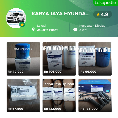 Toko Karya Jaya Hyundai Online Produk Lengkap And Harga Terbaik Tokopedia