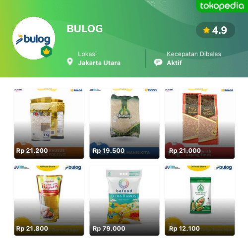 BULOG - Produk Resmi & Terlengkap | Tokopedia BULOG - Produk Resmi & Terlengkap | Tokopedia